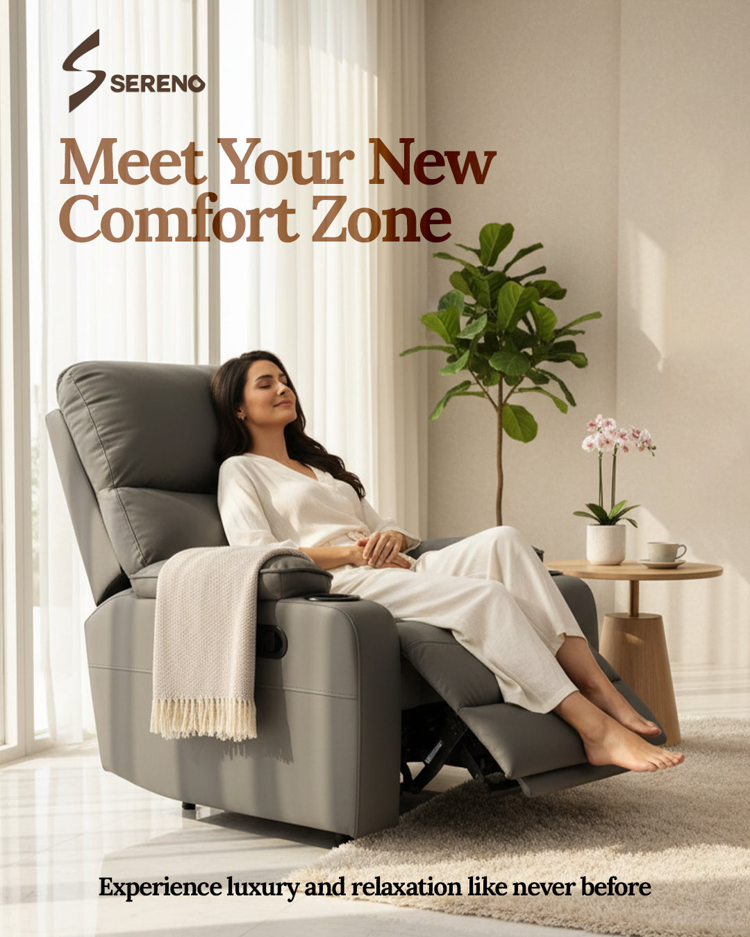 First Class Recliner Sofa – Luxury Comfort & Style – My Store